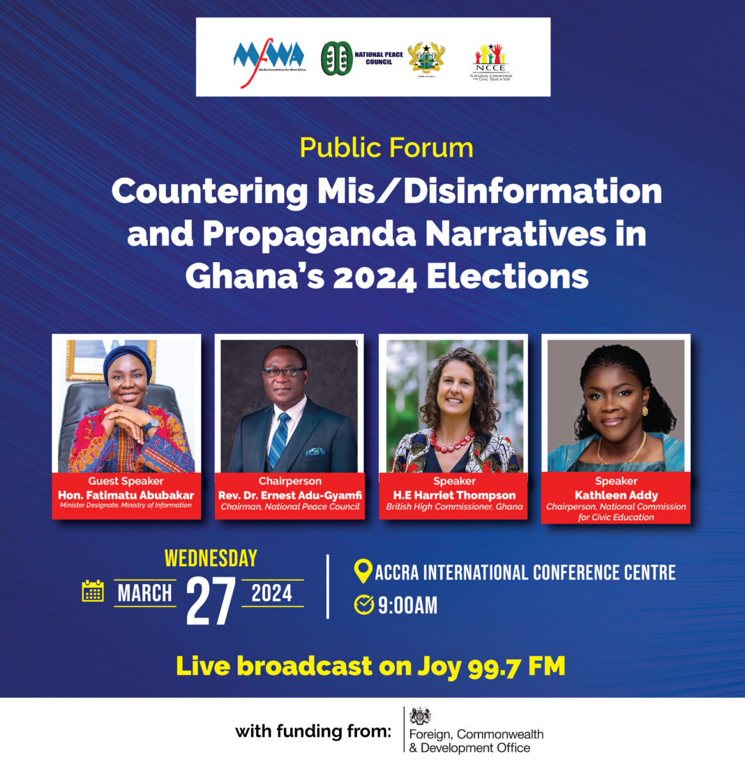 MFWA to host forum on mis/disinformation and propaganda narratives on ...